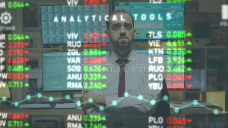 Analyzing Stock Market Trends Businessman Examining Financial Data Charts Stock Photos - Free ...