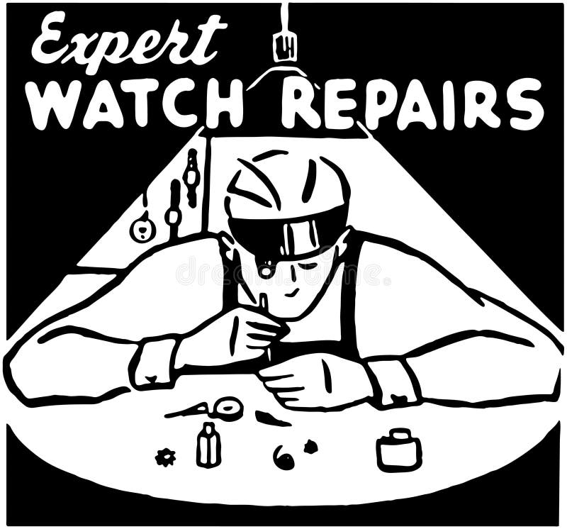 Watch Repairs Stock Illustrations – 70 Watch Repairs Stock ...