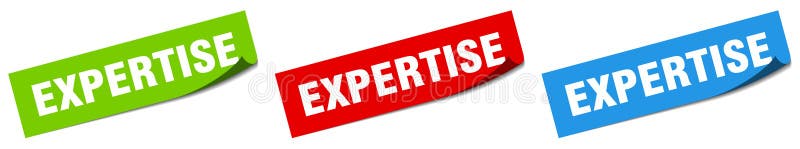 Expertise Banner. Expertise Speech Bubble Label Set. Stock Vector ...