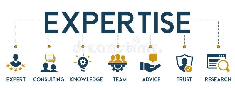 Expertise Banner Web Icon Vector Illustration Concept Representing High ...
