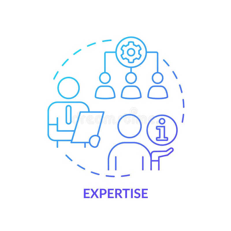 Expertise Blue Gradient Concept Icon Stock Vector - Illustration of ...