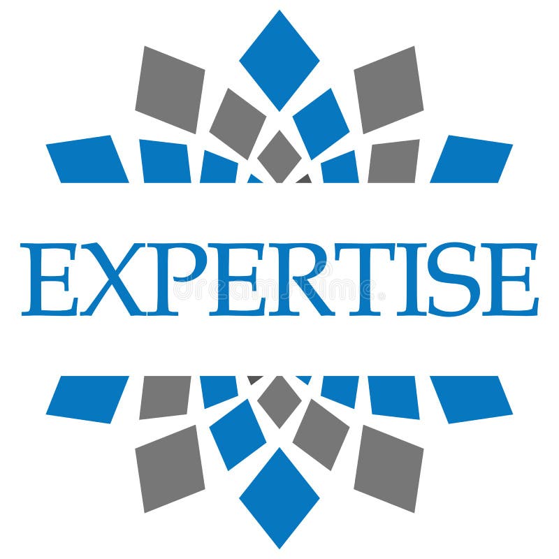 Expertise Blue Side Squares Stock Illustration - Illustration of ...