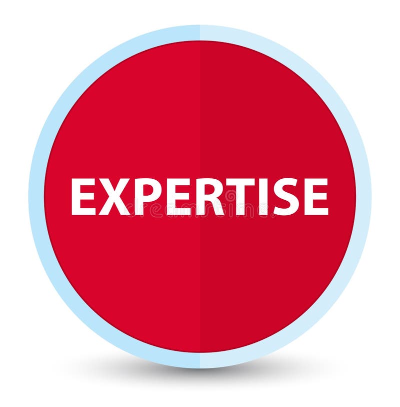 Expertise Button Means Skilled Specialist Stock Illustration ...