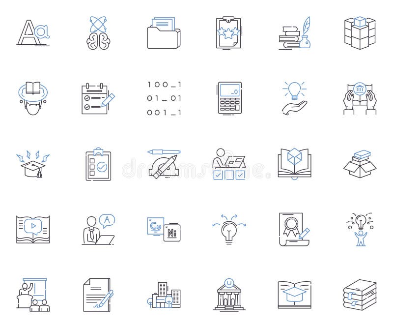 Expertise Line Icons Collection. Knowledgeable, Skilled, Experienced ...