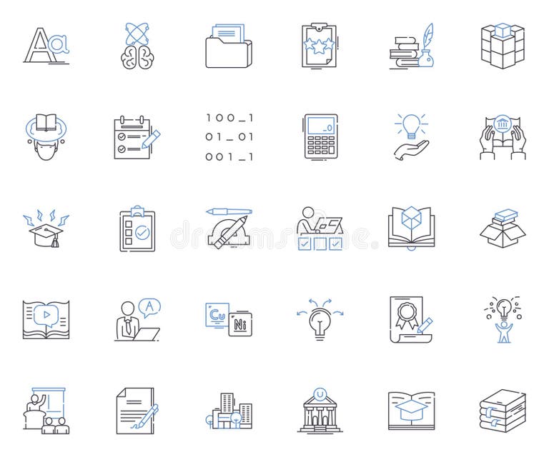Expertise Line Icons Collection. Knowledgeable, Skilled, Experienced ...