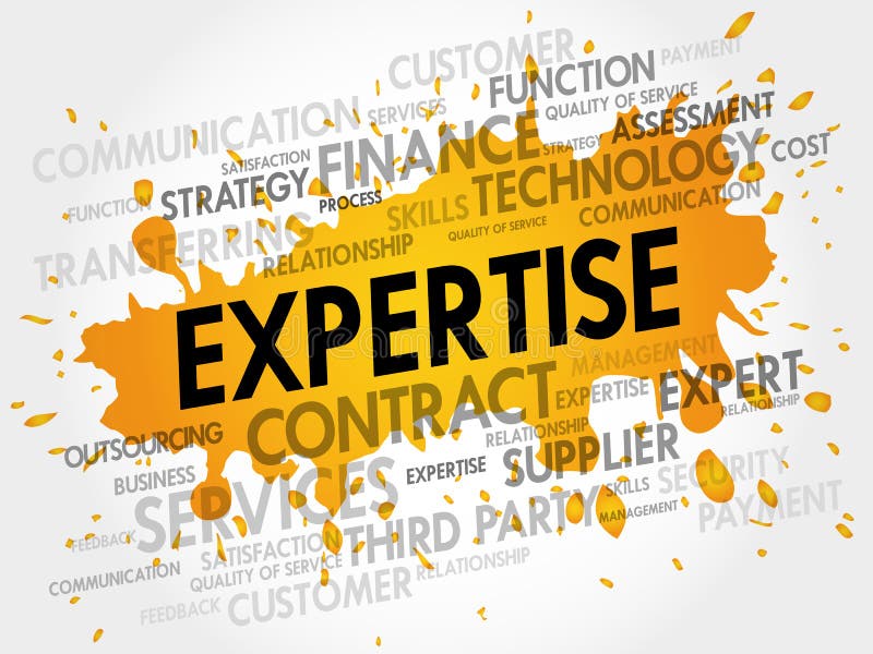 Expertise Related Items Words Cloud Stock Illustration - Illustration ...