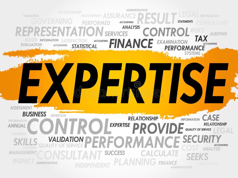 Expertise Word Cloud Laptop Shows Skills Proficiency and Capabilities ...