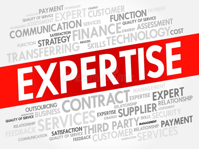 EXPERTISE Word Cloud Collage Stock Illustration - Illustration of ...