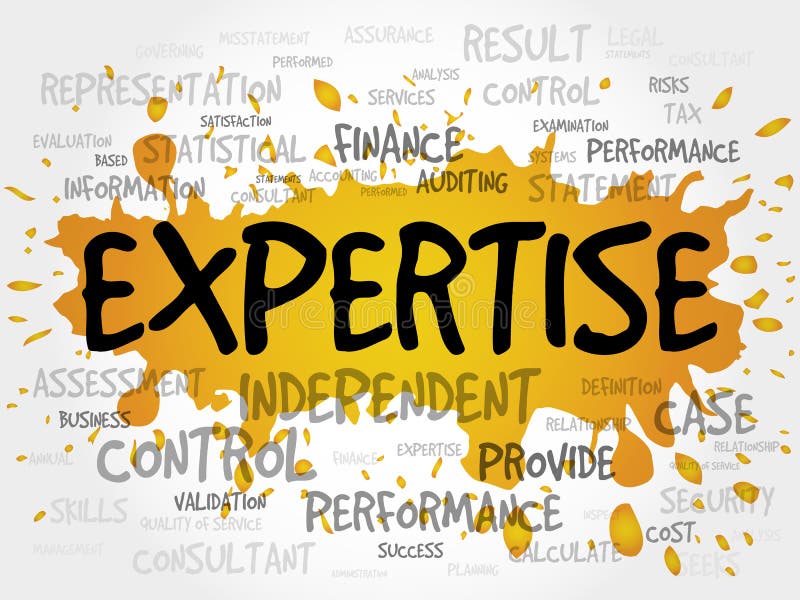 Expertise Word Cloud Laptop Shows Skills Proficiency and Capabilities ...