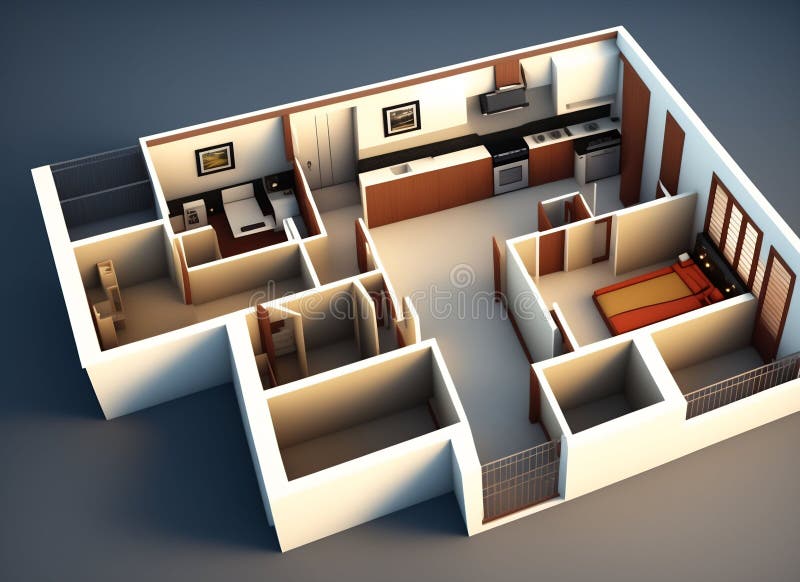 Ai Generative Expertly Designed 3D Floor Plans for House and Apartment ...