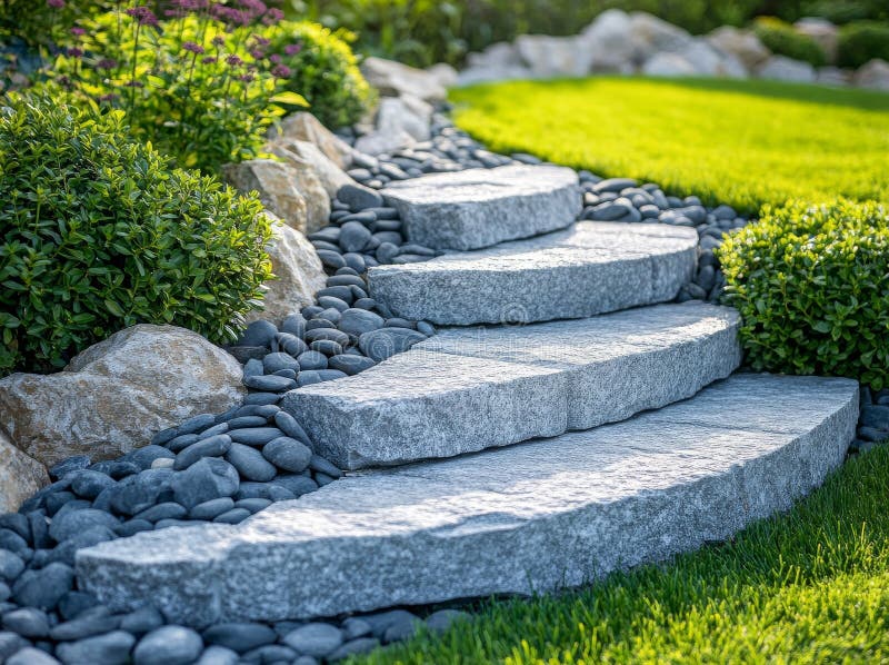 Expertly Installed, Sturdy Concrete Blocks are Stacked To Create a ...