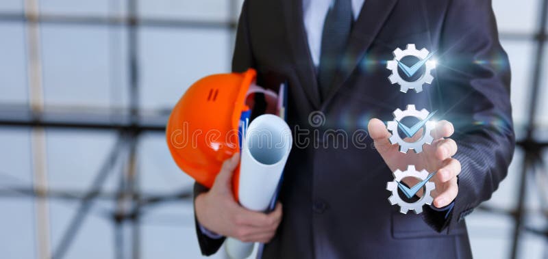 Expertly Managing Construction Tasks Stock Photo - Image of formal ...