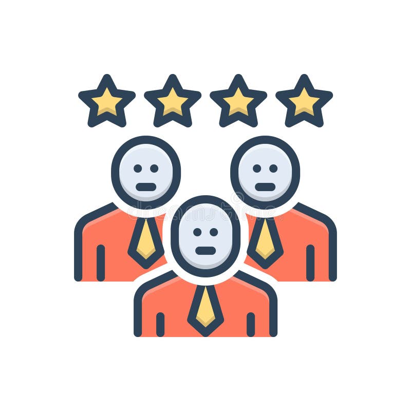 Color Illustration Icon for Experts, Specialist and Skills Stock ...