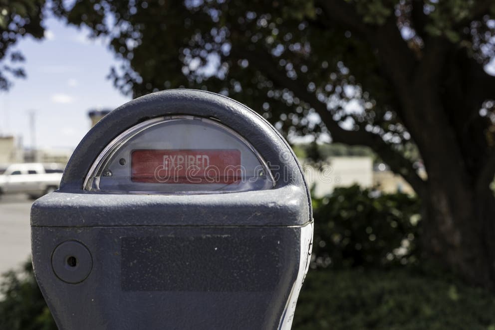 Expired Parking Meter stock image. Image of parking, park - 97991331