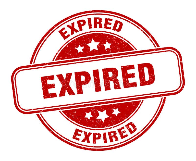 Expired Stamp. Expired Round Grunge Sign Stock Vector - Illustration of ...
