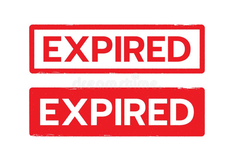 "EXPIRED" Stamp Vector. Stock Vector - Illustration of sign, text ...