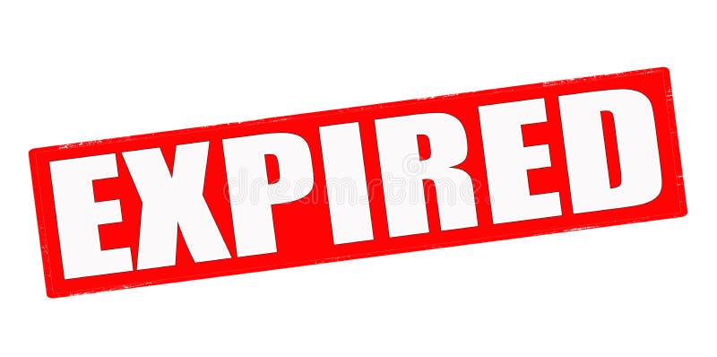 Expired Word Written On Red Rubber Stamp Stock Illustration ...