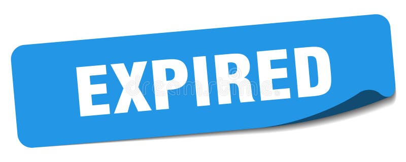 Expired Sticker. Expired Label Stock Vector - Illustration of label ...