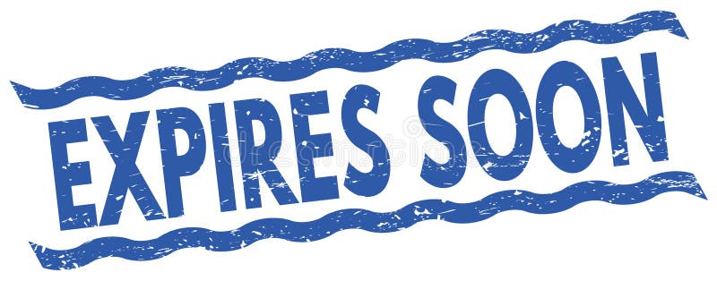 EXPIRES SOON Text on Blue Lines Stamp Sign Stock Illustration ...
