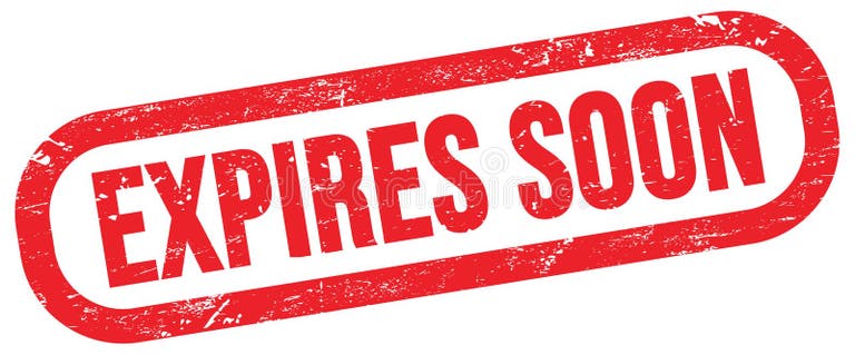 EXPIRES SOON, Text Written on Red Stamp Sign Stock Image - Image of ...