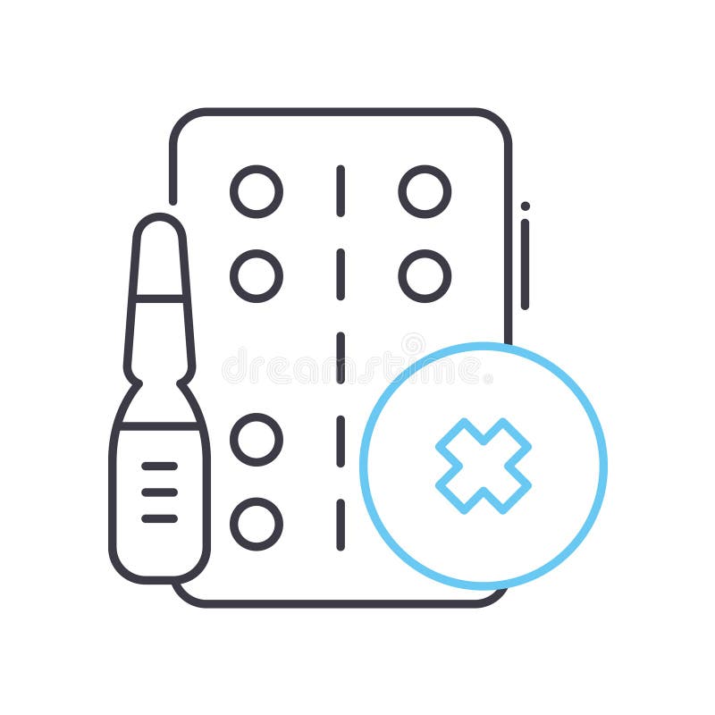Expiry Data Info Line Icon, Outline Symbol, Vector Illustration ...
