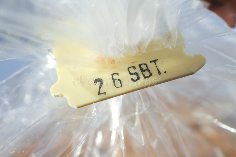 Expiry Date on a Bread Packet Stock Photo - Image of expiration ...