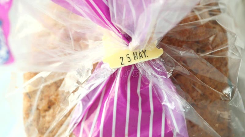 Expiry Date on a Bread Packet Stock Video - Video of container, sign ...