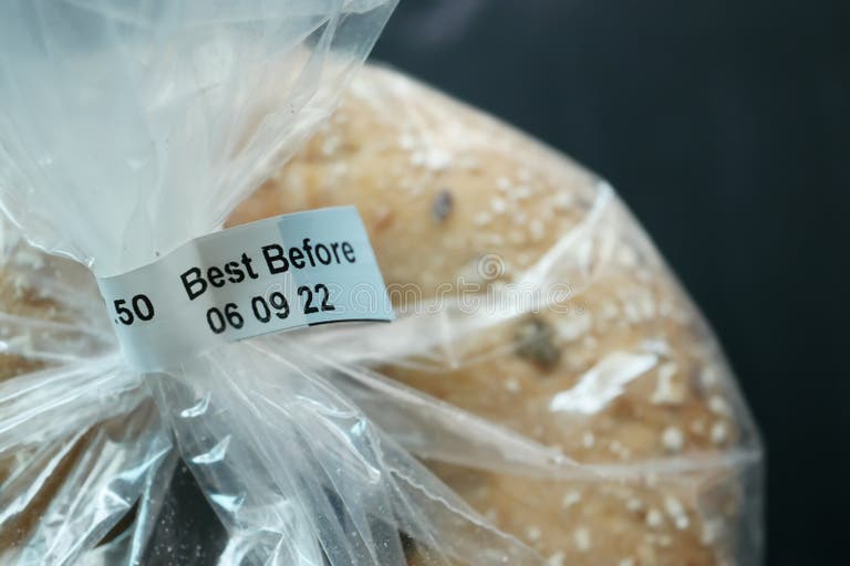 Expiry Date on a Bread Packet Stock Image - Image of little, package ...