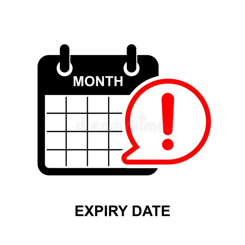 Expiry Date Icon. Simple Element from Intellectual Property Collection ...