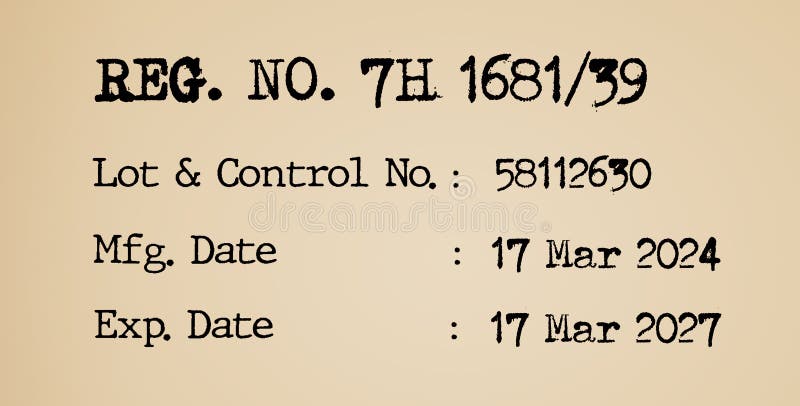 Expiry Date and Manufacturing Date Stock Image - Image of manufacture ...