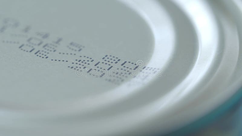 Expiry Date on a Tin Container Stock Footage - Video of storage, life ...