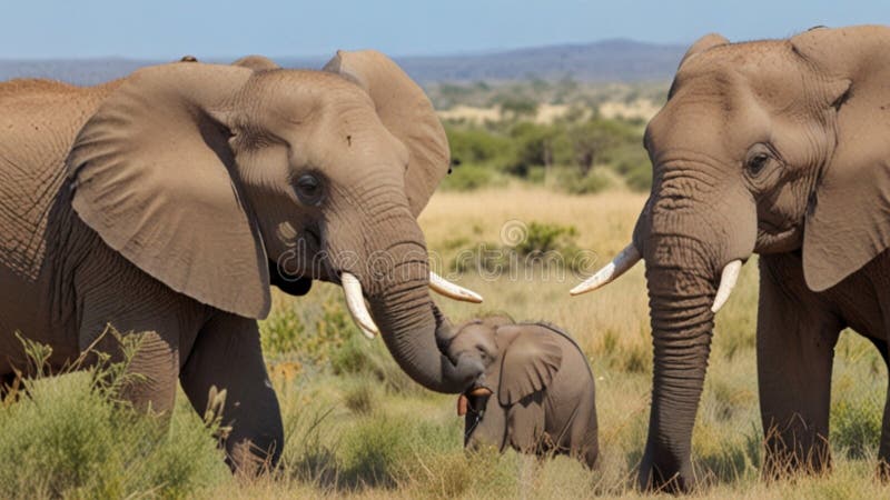Explain How Elephants Communicate with Each Other Stock Illustration ...