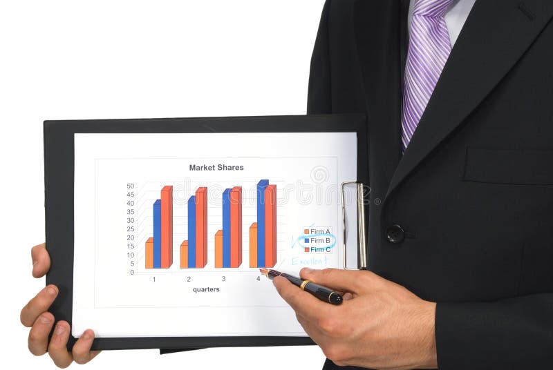 Explaining business chart stock image. Image of initiatives - 865931