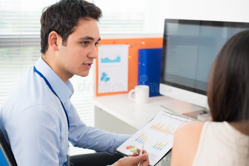 Explaining chart stock image. Image of financial, report - 63151819