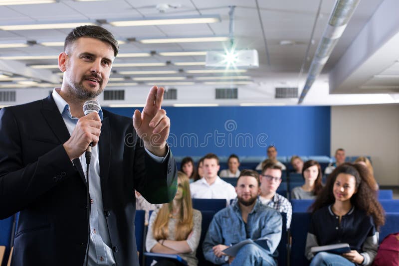 Professor Explaining Topic To Students Stock Photos - Free & Royalty ...