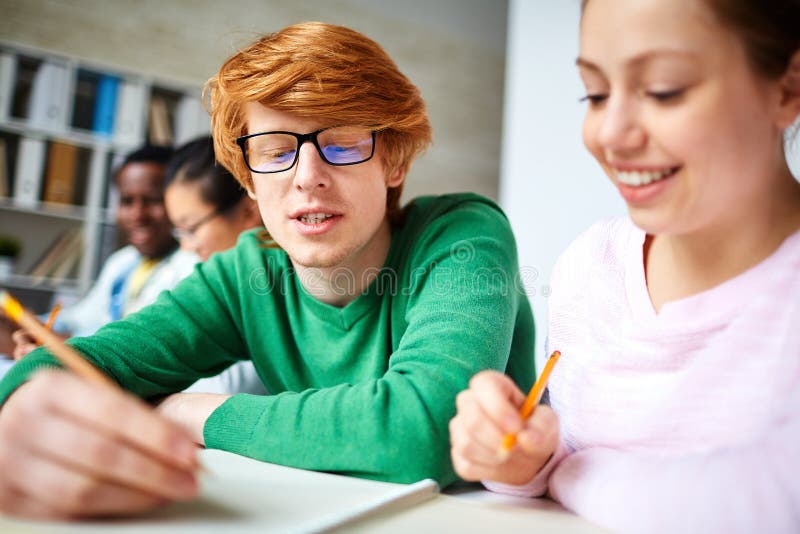 Explaining notes stock image. Image of student, university - 69089747