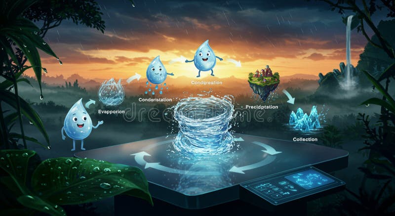 Diagram Water Cycle Stock Illustrations – 1,548 Diagram Water Cycle ...