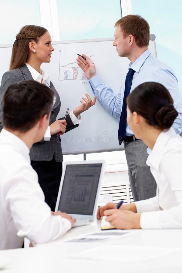 Explanation stock image. Image of office, male, communication - 20682381