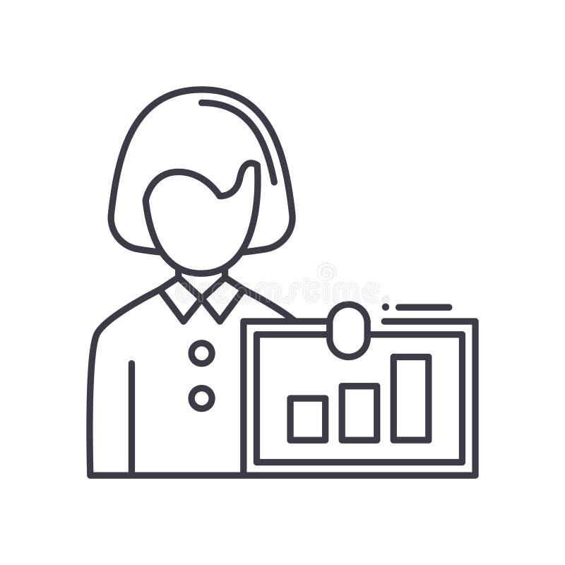 Explanation Icon, Linear Isolated Illustration, Thin Line Vector, Web ...