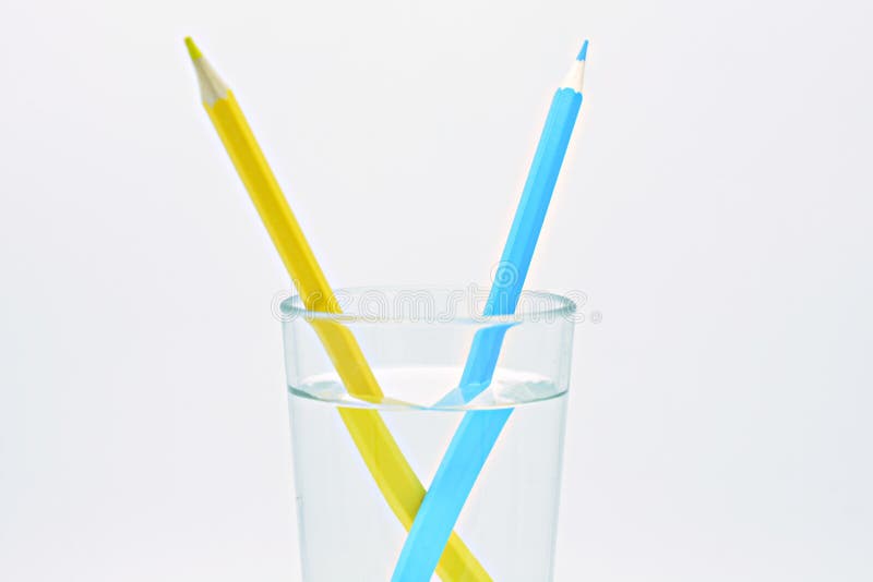 Refraction of light stock photo. Image of education - 145156042