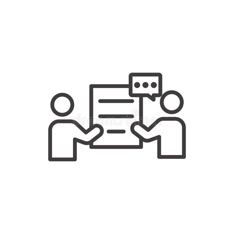 EXPLANATION Stroke Icon in Black Stock Vector - Illustration of summary ...