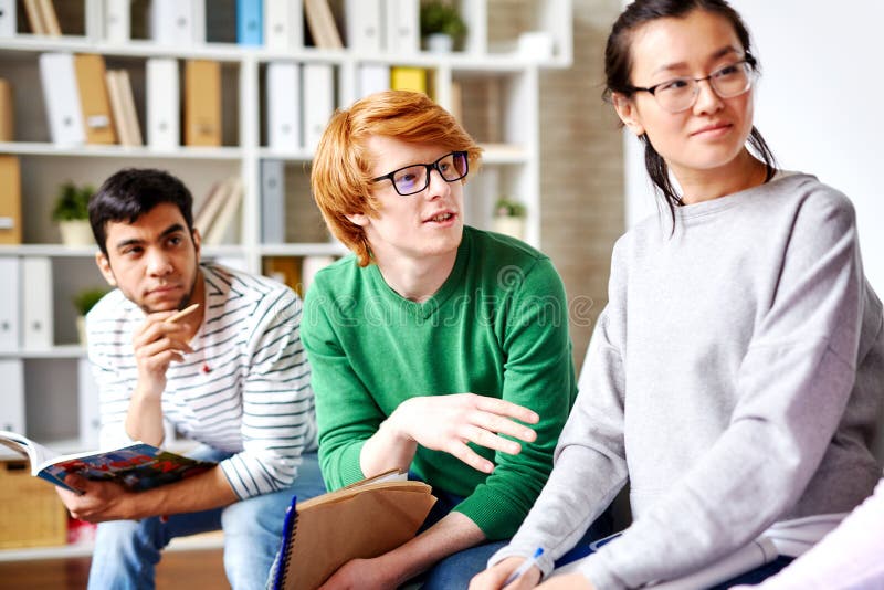 Explanation stock photo. Image of people, presentation - 78319328