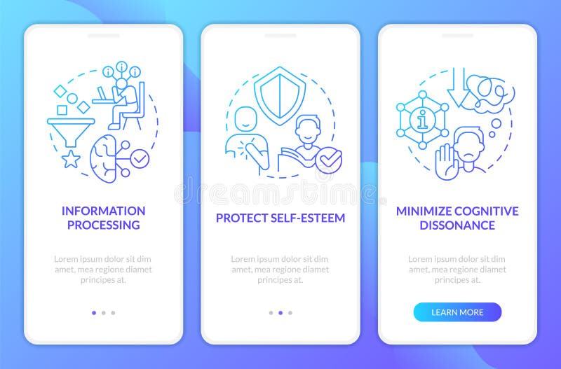 Explanations of Confirmatory Bias Blue Gradient Onboarding Mobile App ... Explanations of Confirmatory Bias Blue Gradient Onboarding Mobile App ...
