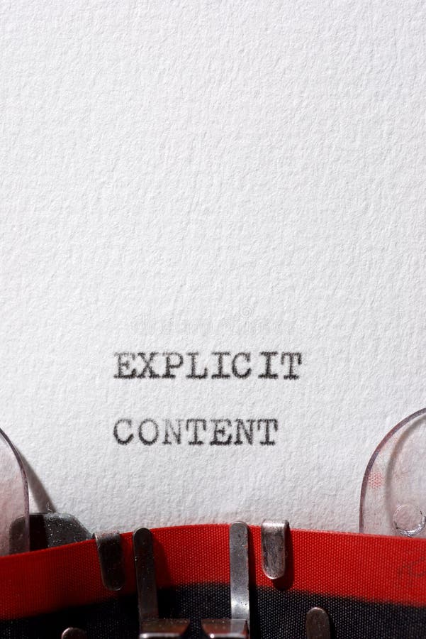 Explicit content text stock image. Image of phrase, parental - 268012373