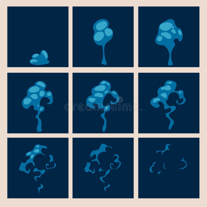 Explode effect animation stock vector. Illustration of boom - 65544035