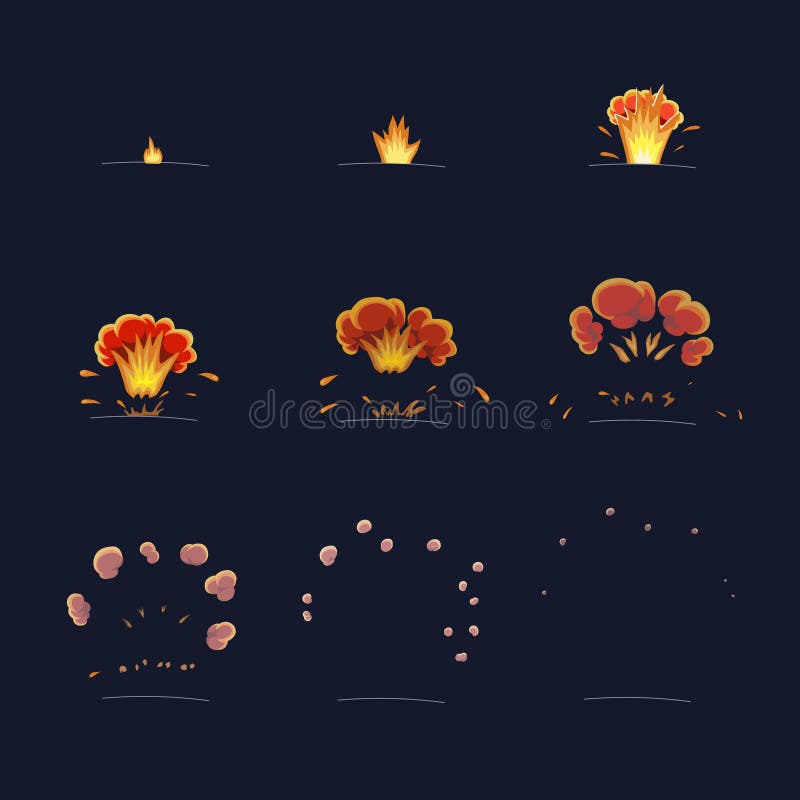 Flame and Smoke from Space Rocket Launch Stock Vector - Illustration of asteroid, background ...