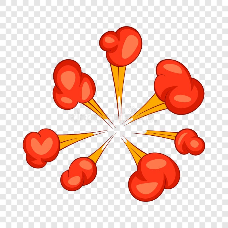 Explode Effect Icon, Cartoon Style Stock Vector - Illustration of bomb ...