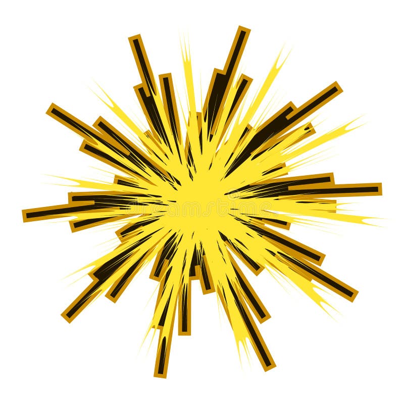 Explode Flash, Cartoon Explosion, Star Burst Stock Vector ...