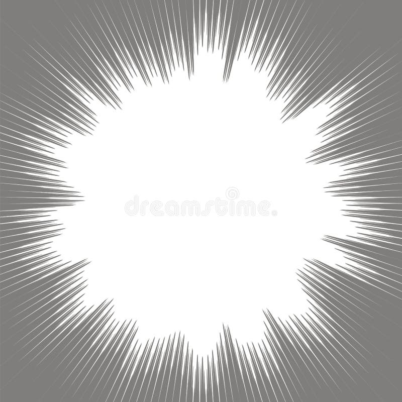 Explode Flash, Cartoon Explosion, Star Burst Isolated on Gray ...