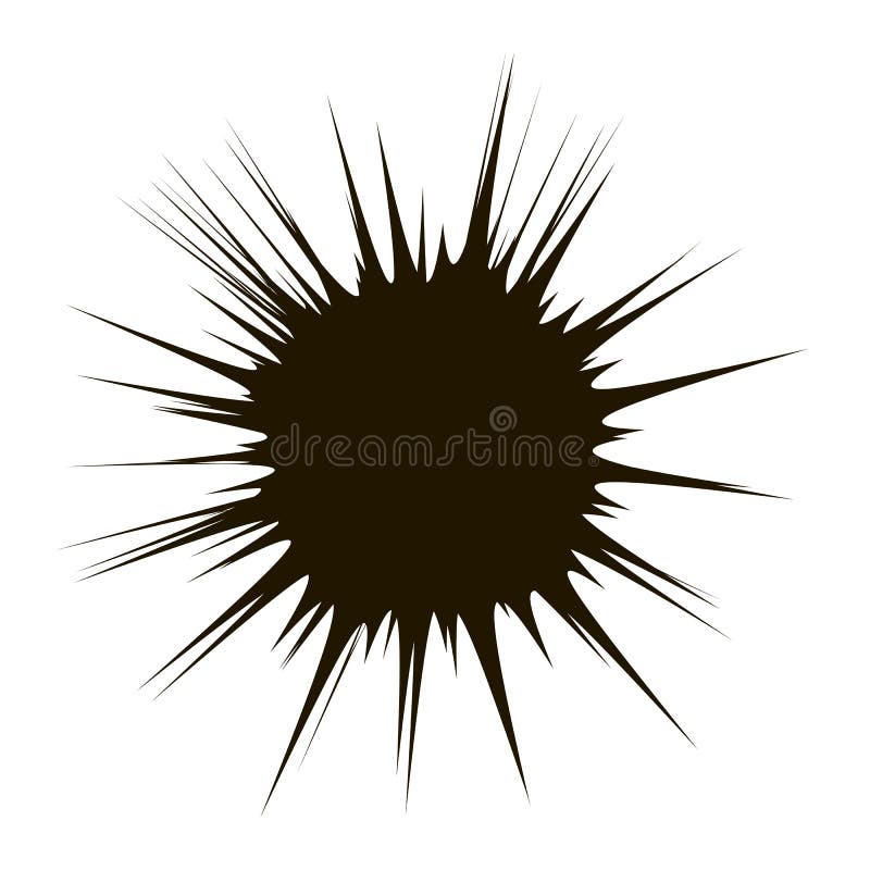 Explode Flash, Cartoon Explosion, Star Burst Isolated on White ...